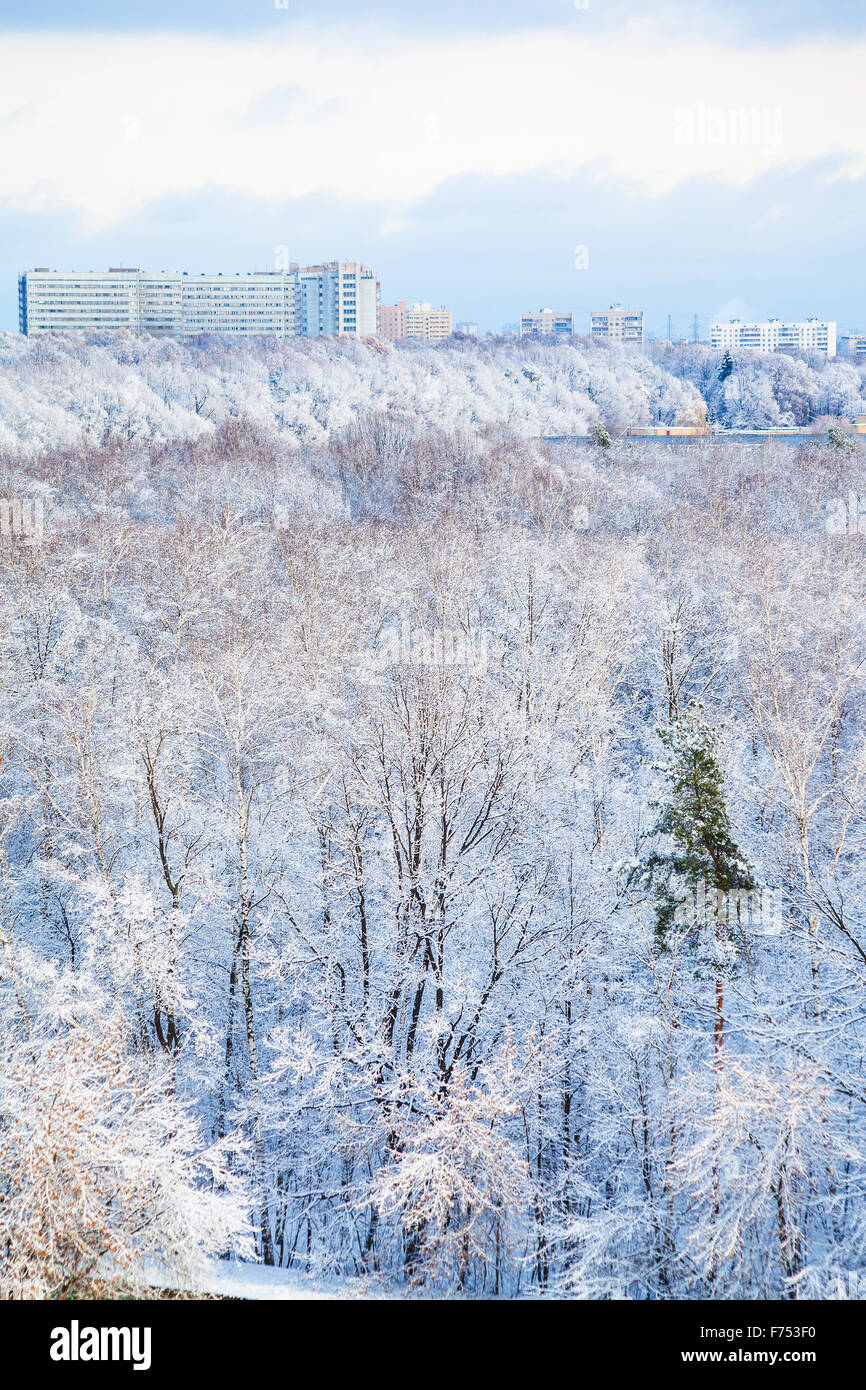 Snow urban park hi-res stock photography and images - Alamy