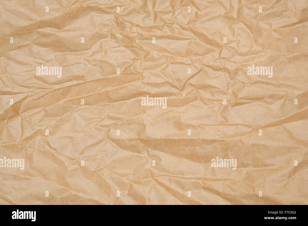 Crumpled Brown Paper Stock Photo - Alamy