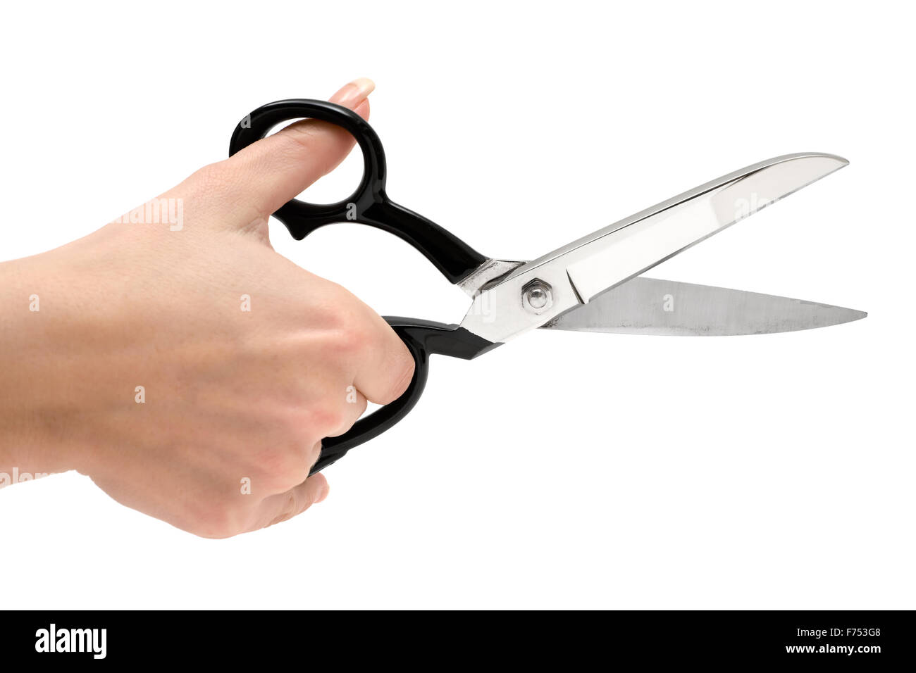 Woman tailor scissors cutting out hi-res stock photography and images ...