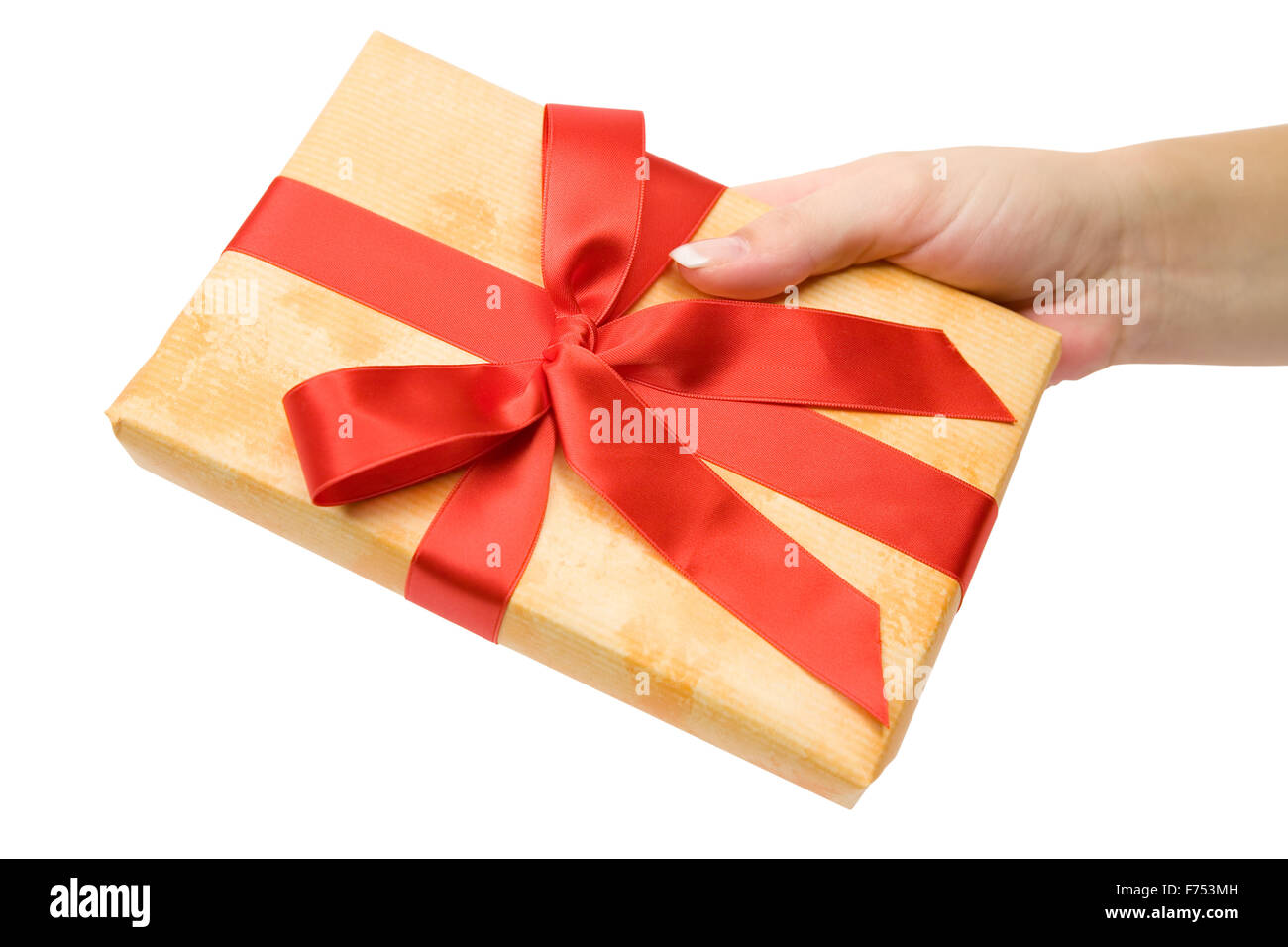 Making a Gift Stock Photo - Alamy