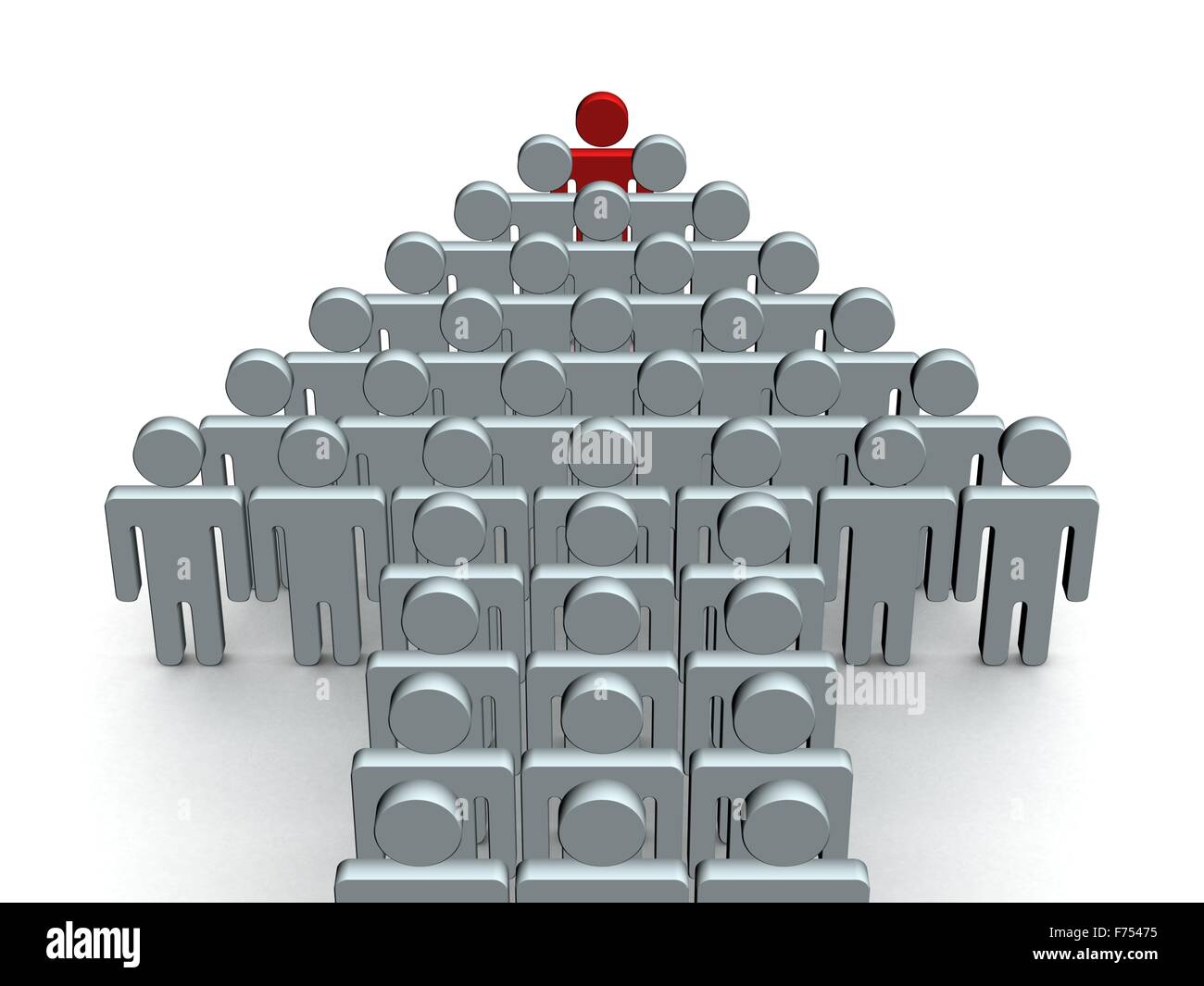 Index made of people. 3D image Stock Photo - Alamy