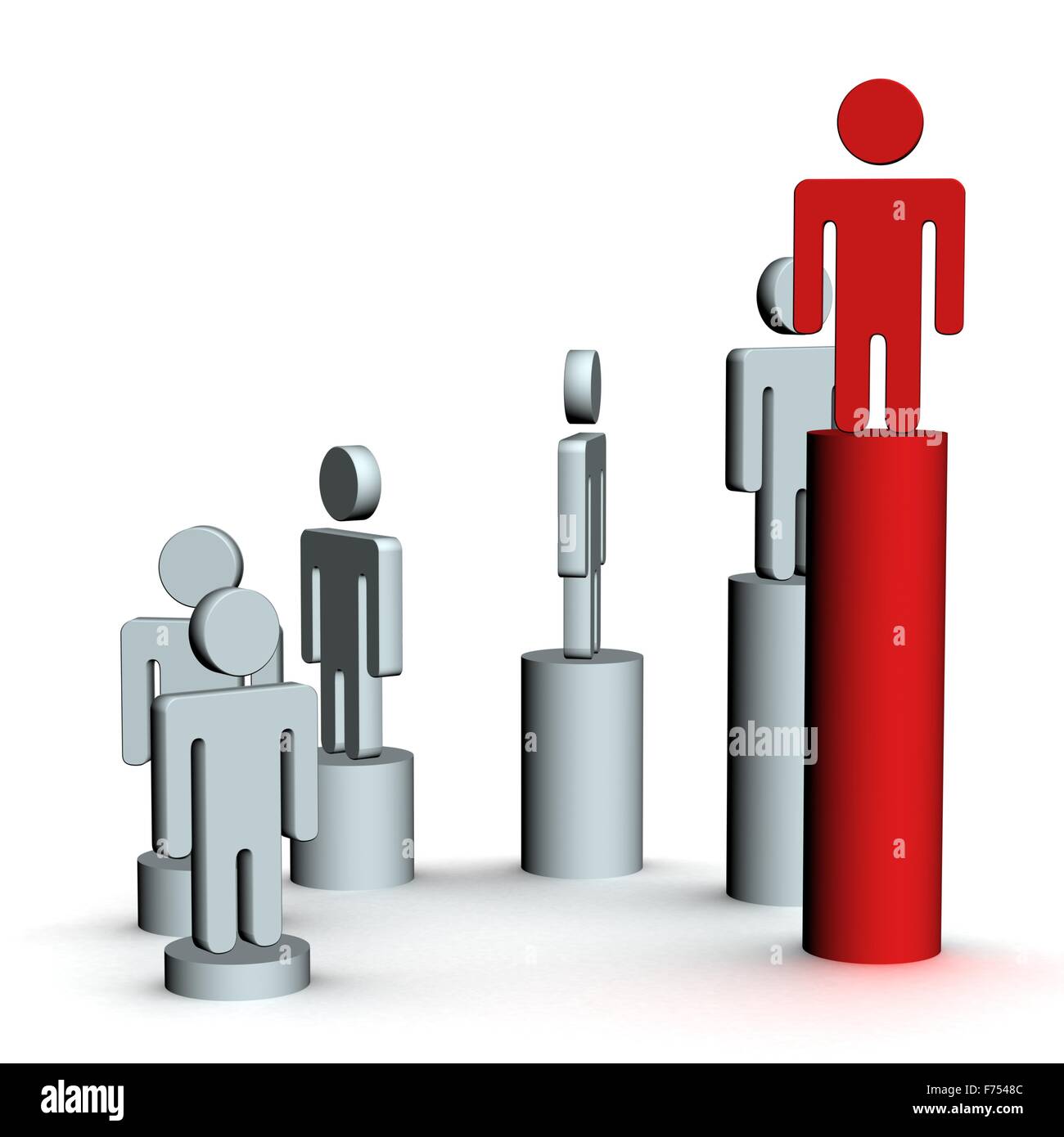 The diagram of growth. 3D image Stock Photo - Alamy