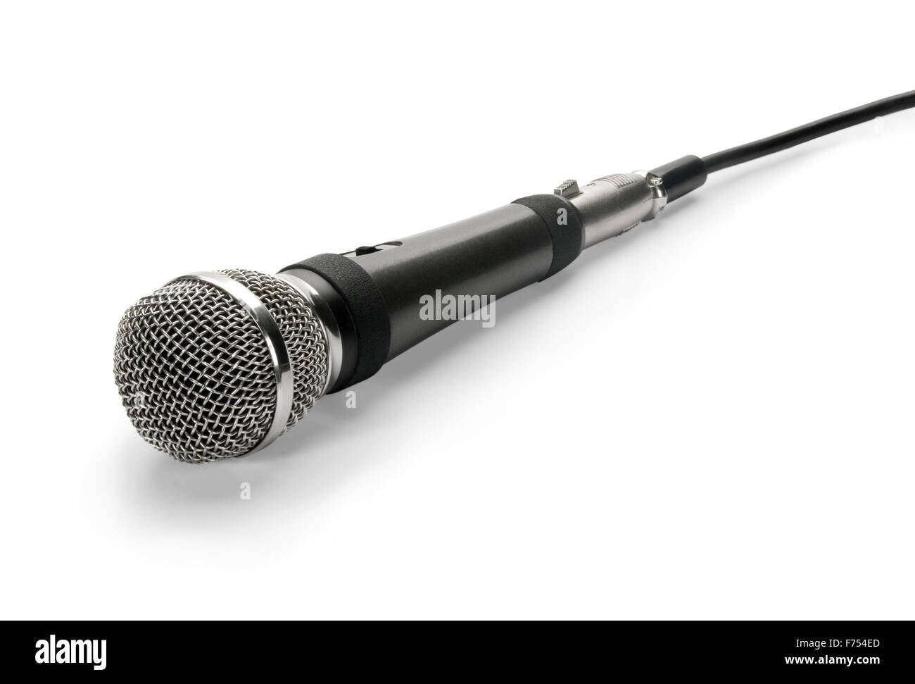 Microphone, isolated on white background Stock Photo - Alamy