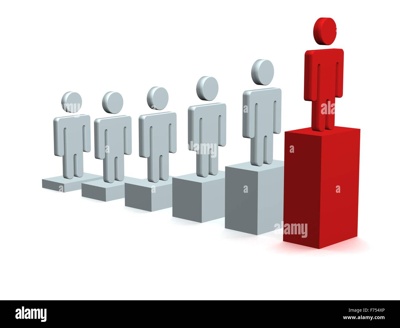 The diagram of growth. 3D image Stock Photo - Alamy