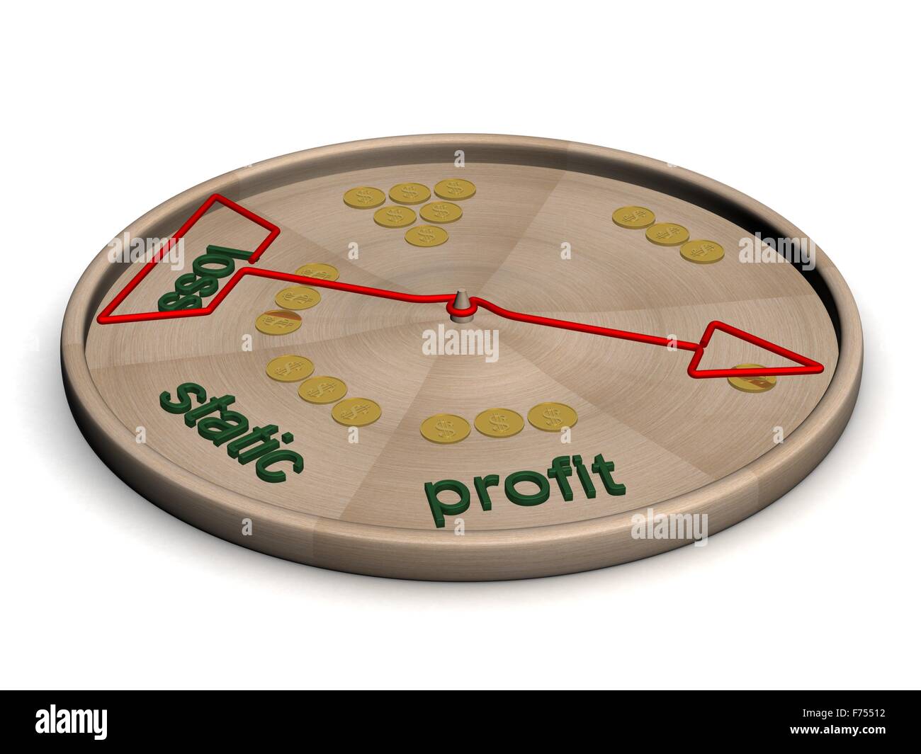 Disk with instructions of a financial condition. 3D image Stock Photo ...