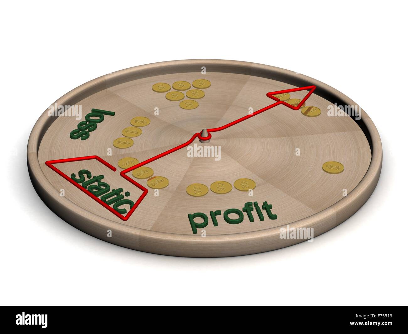 Disk with instructions of a financial condition. 3D image Stock Photo ...
