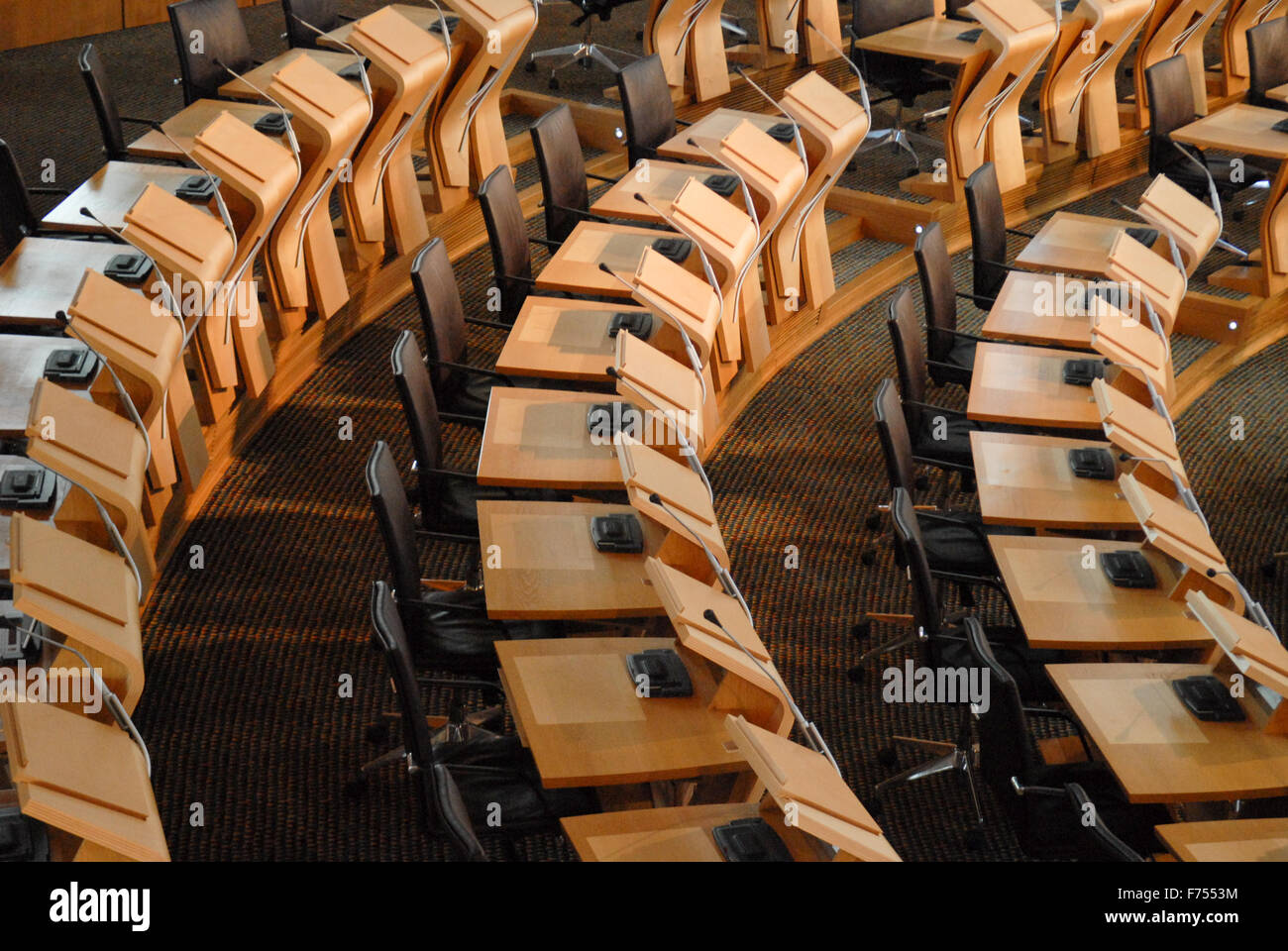 Scottish parliament debating chamber hi-res stock photography and ...