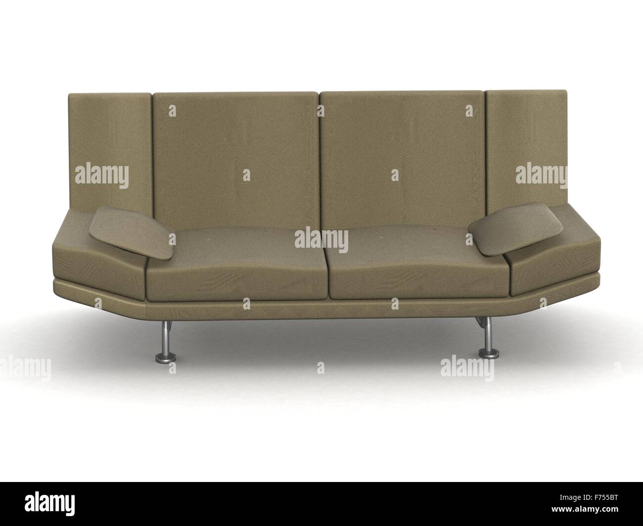 Soft sofa for rest. 3D image Stock Photo - Alamy