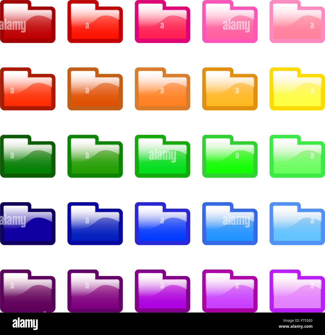 Abstract folder icons hi-res stock photography and images - Alamy