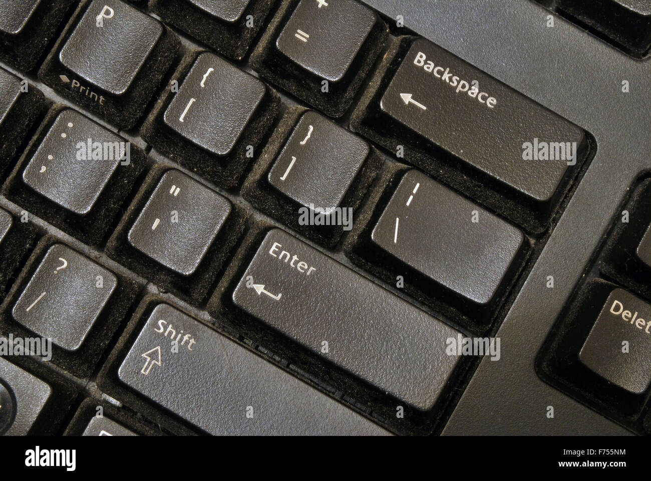 Black Pc Keyboard Stock Photo - Alamy