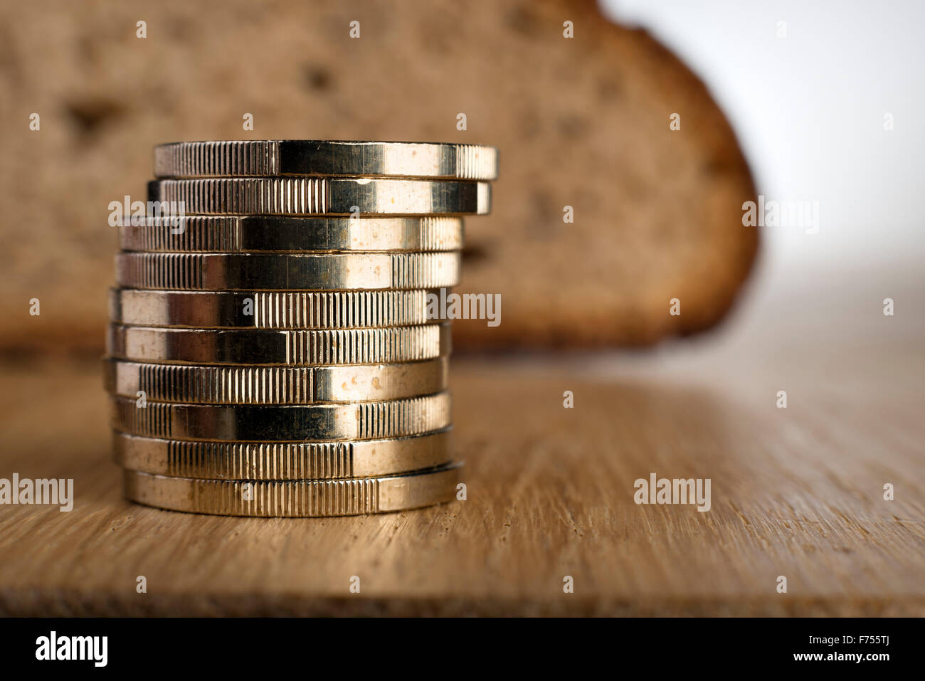Food coins hi-res stock photography and images - Alamy