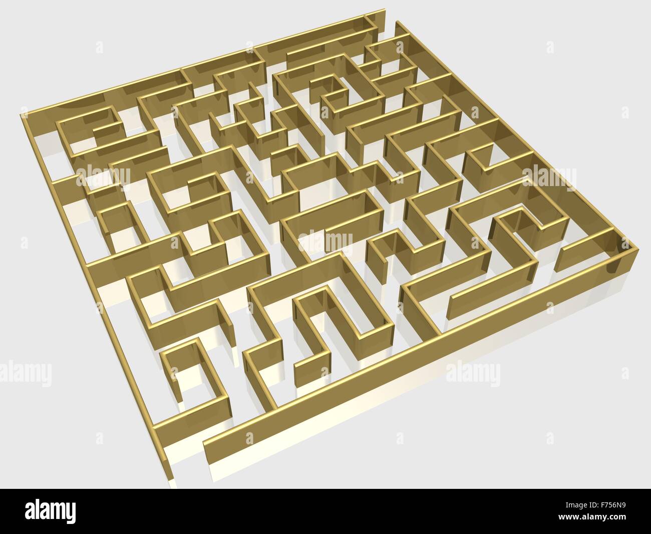 Gold maze hi-res stock photography and images - Alamy