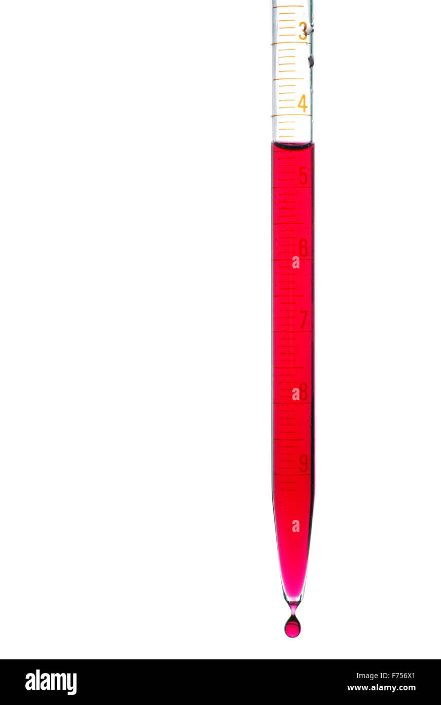 Chemistry lab liquid pipette Cut Out Stock Images & Pictures - Alamy