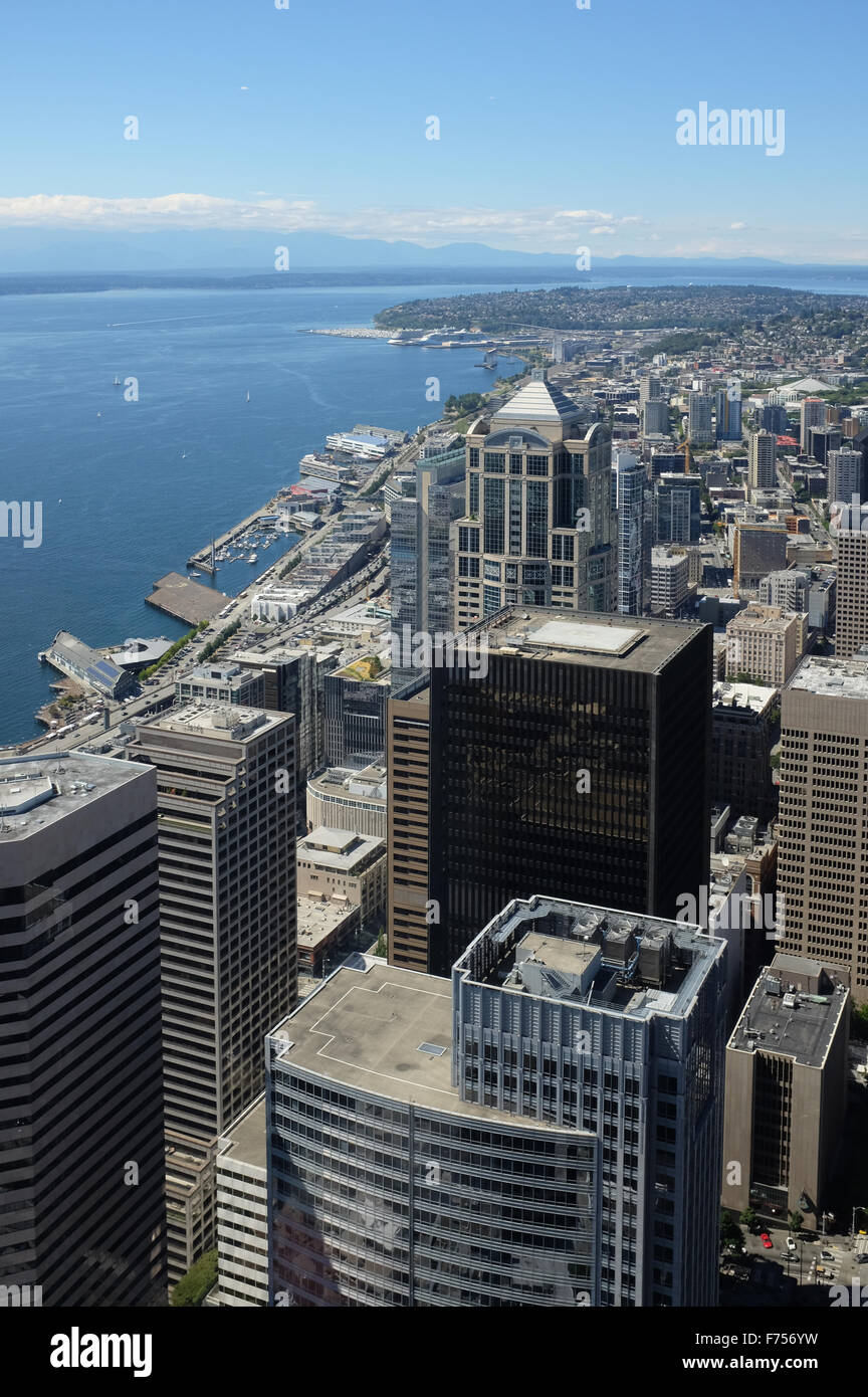 Seattle's Downtown from the Columbia Center, Seattle, Washington state ...