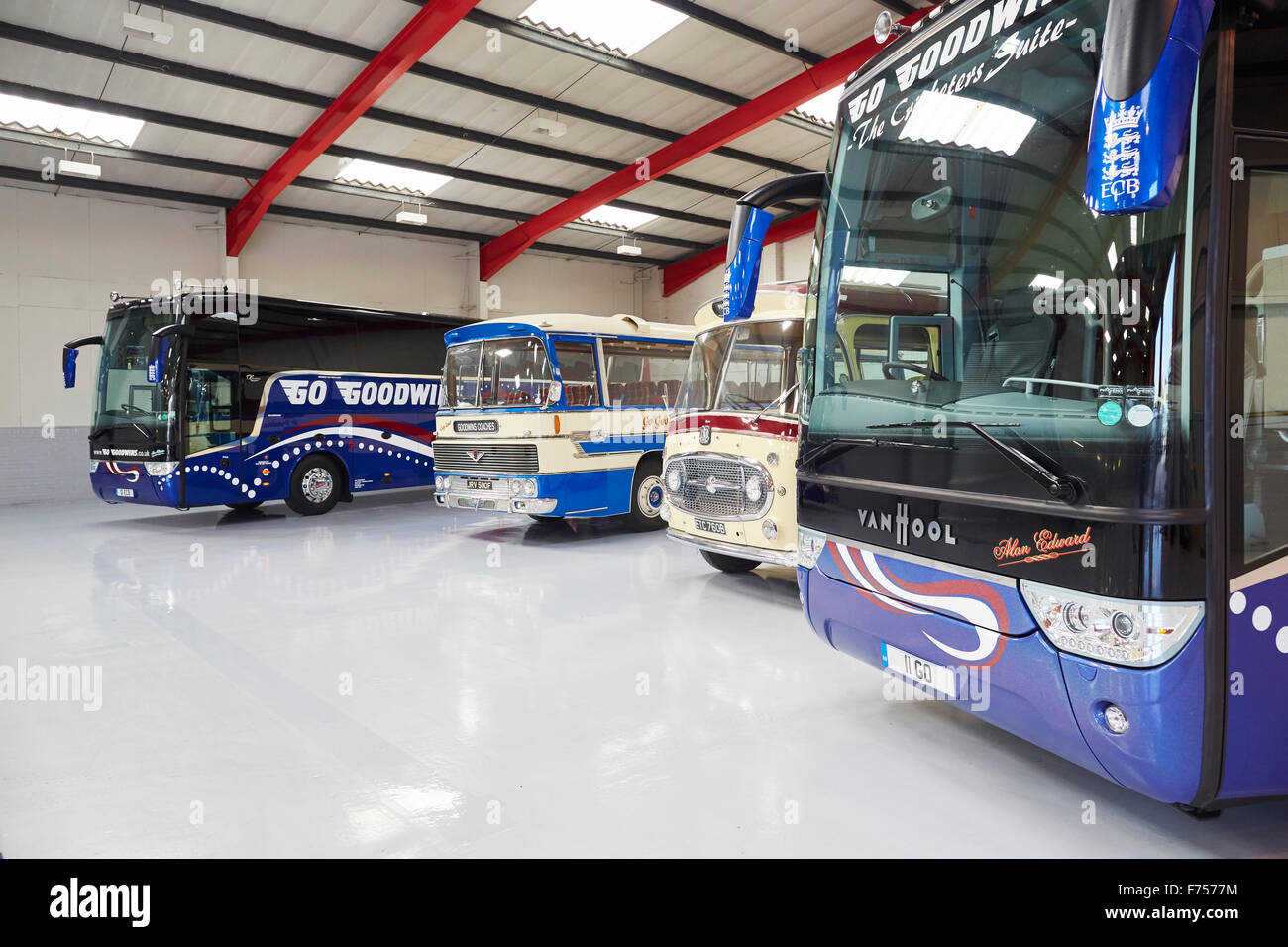 Manchester coach company Go Goodwins of Eccles coaches stored in shed ...