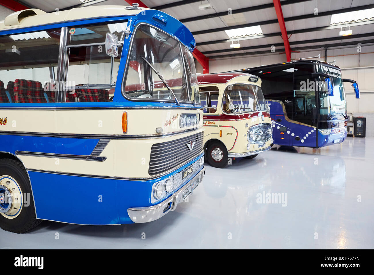 Manchester coach company Go Goodwins of Eccles coaches stored in shed ...