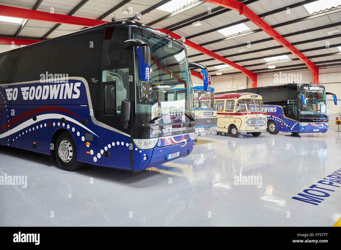 Manchester coach company Go Goodwins of Eccles coaches stored in shed ...