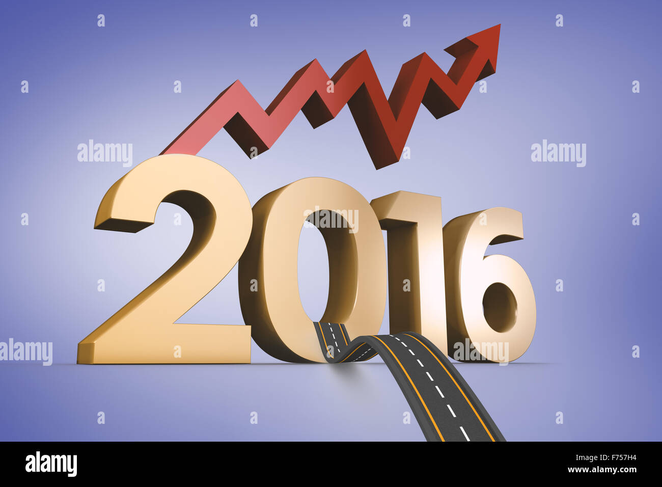 Composite image of bumpy road Stock Photo - Alamy
