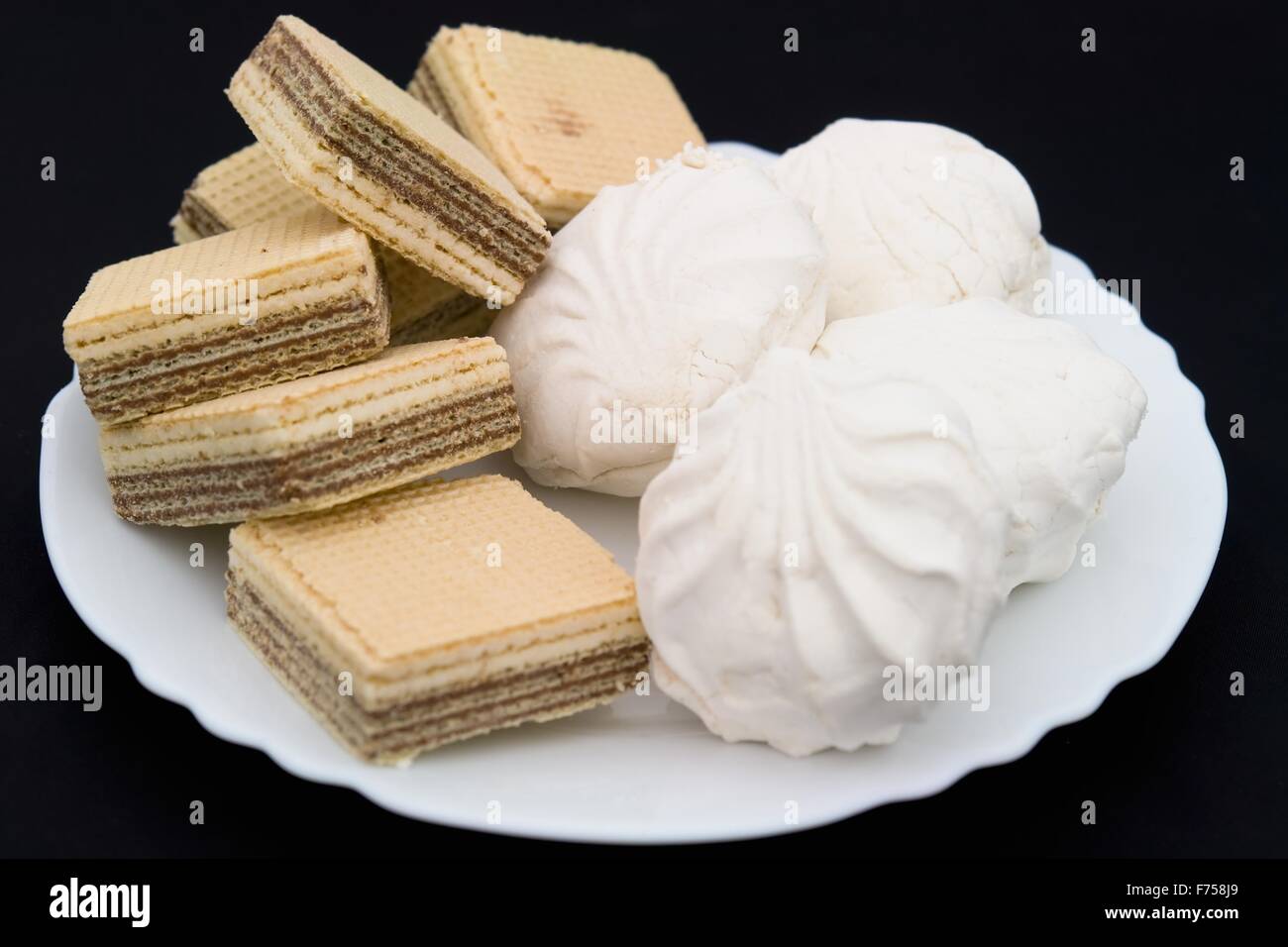 Souffle and waffles Stock Photo - Alamy