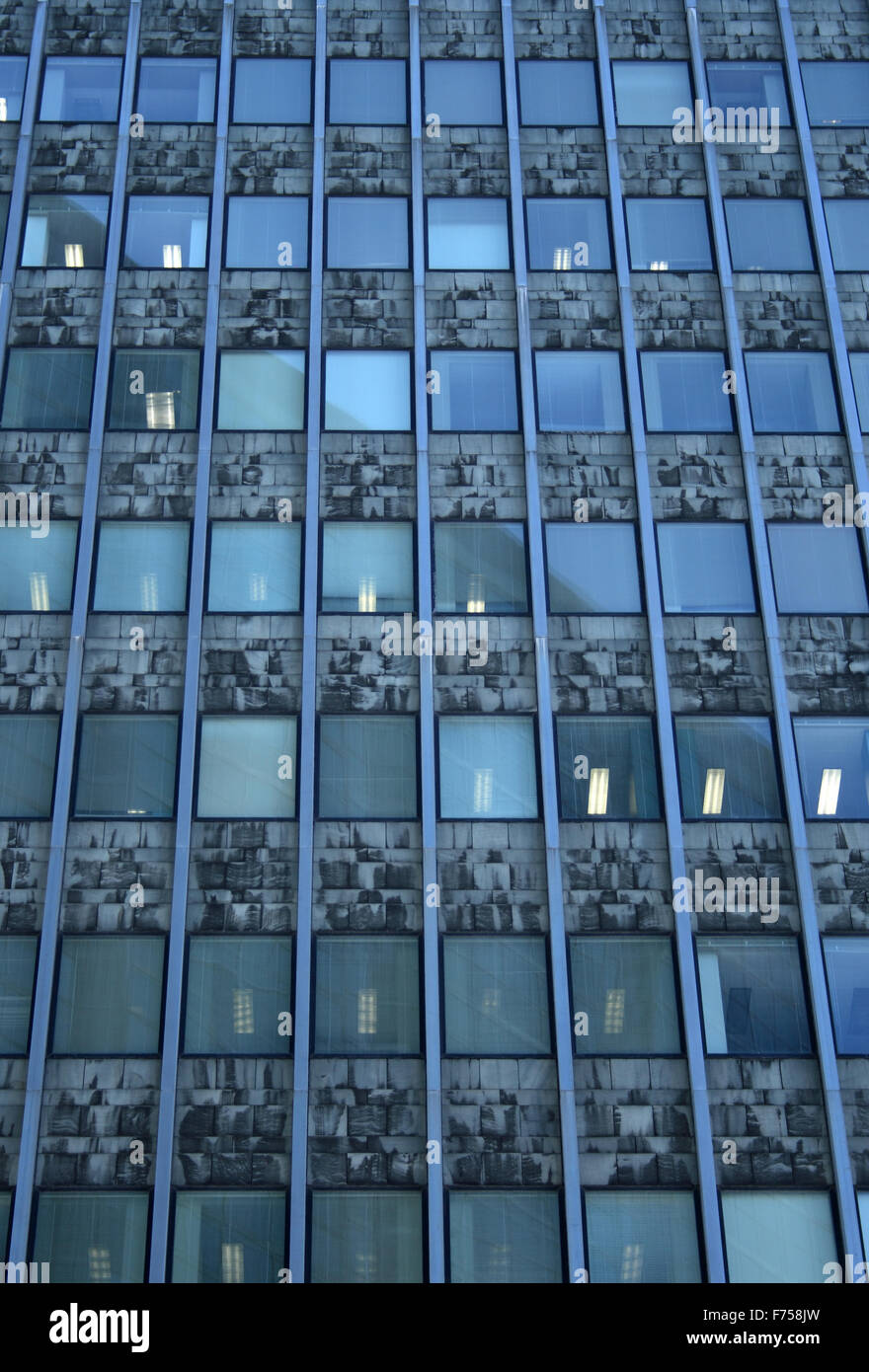 Office building: windows with lights Stock Photo - Alamy