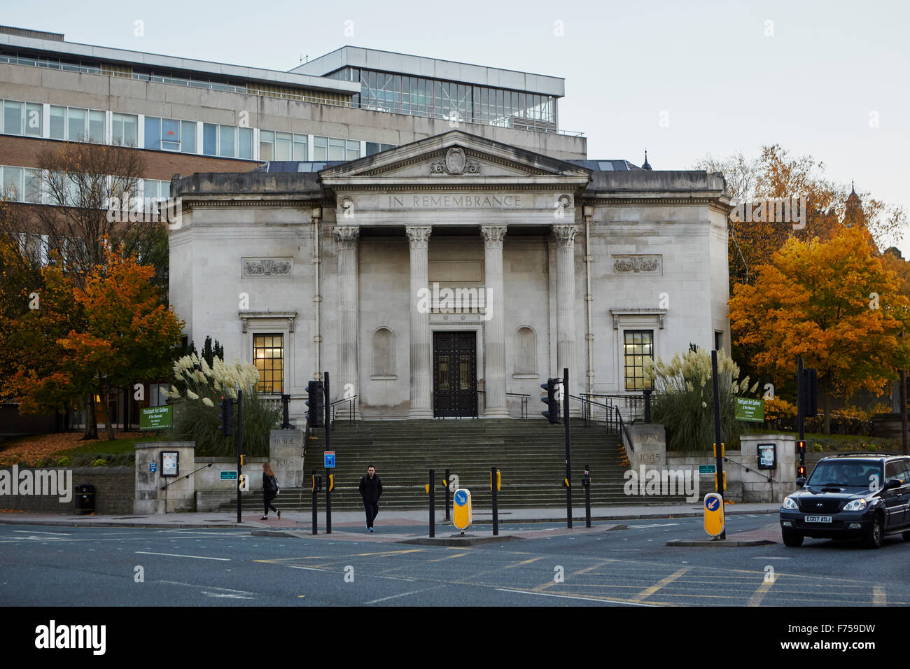 Stockport art gallery exterior building steps u outside Historic ...