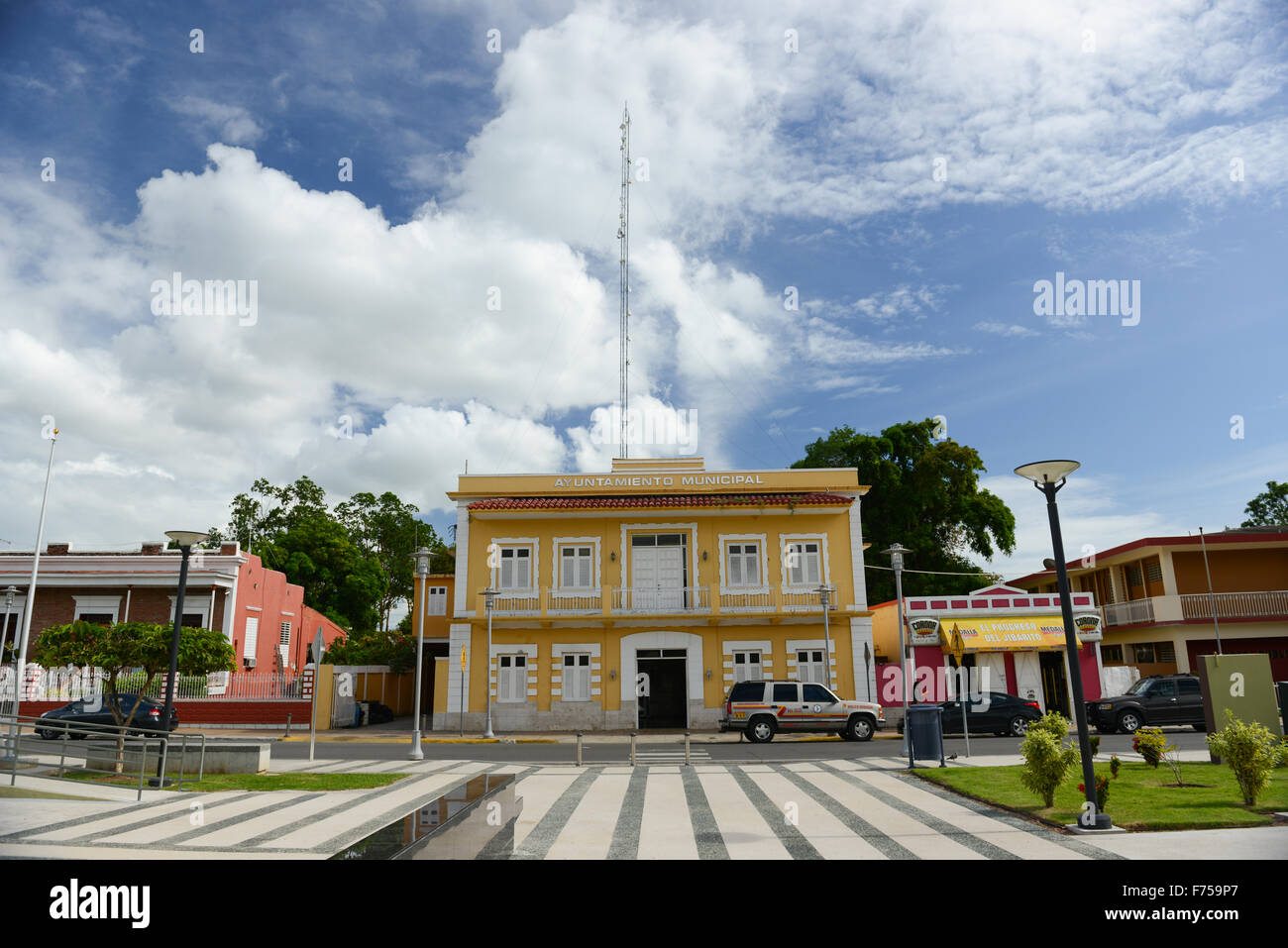 Alcadia (City Hall) of Guayanilla, Puerto Rico. USA territory ...