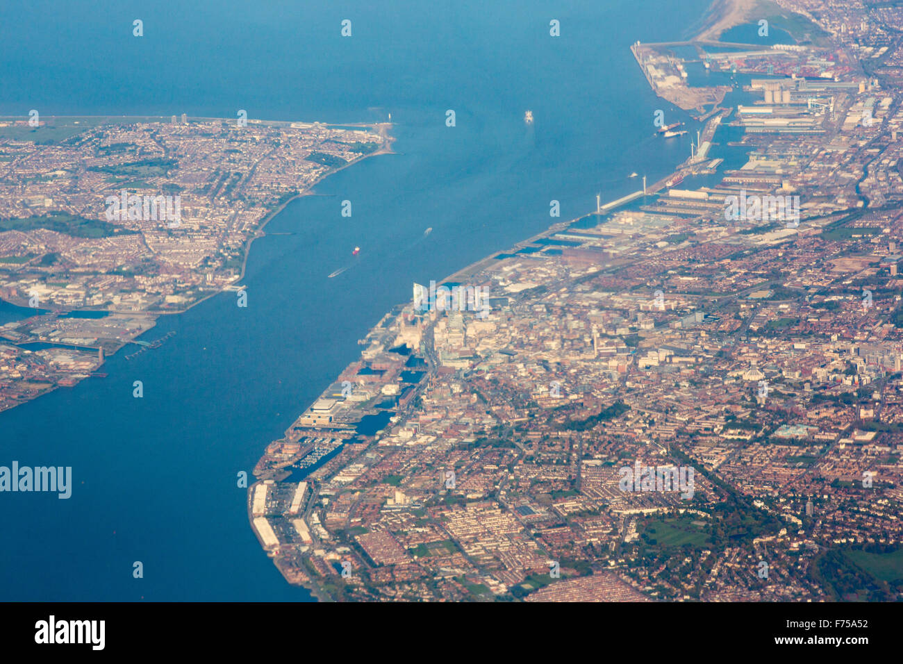 Aerial liverpool north docks hi-res stock photography and images - Alamy