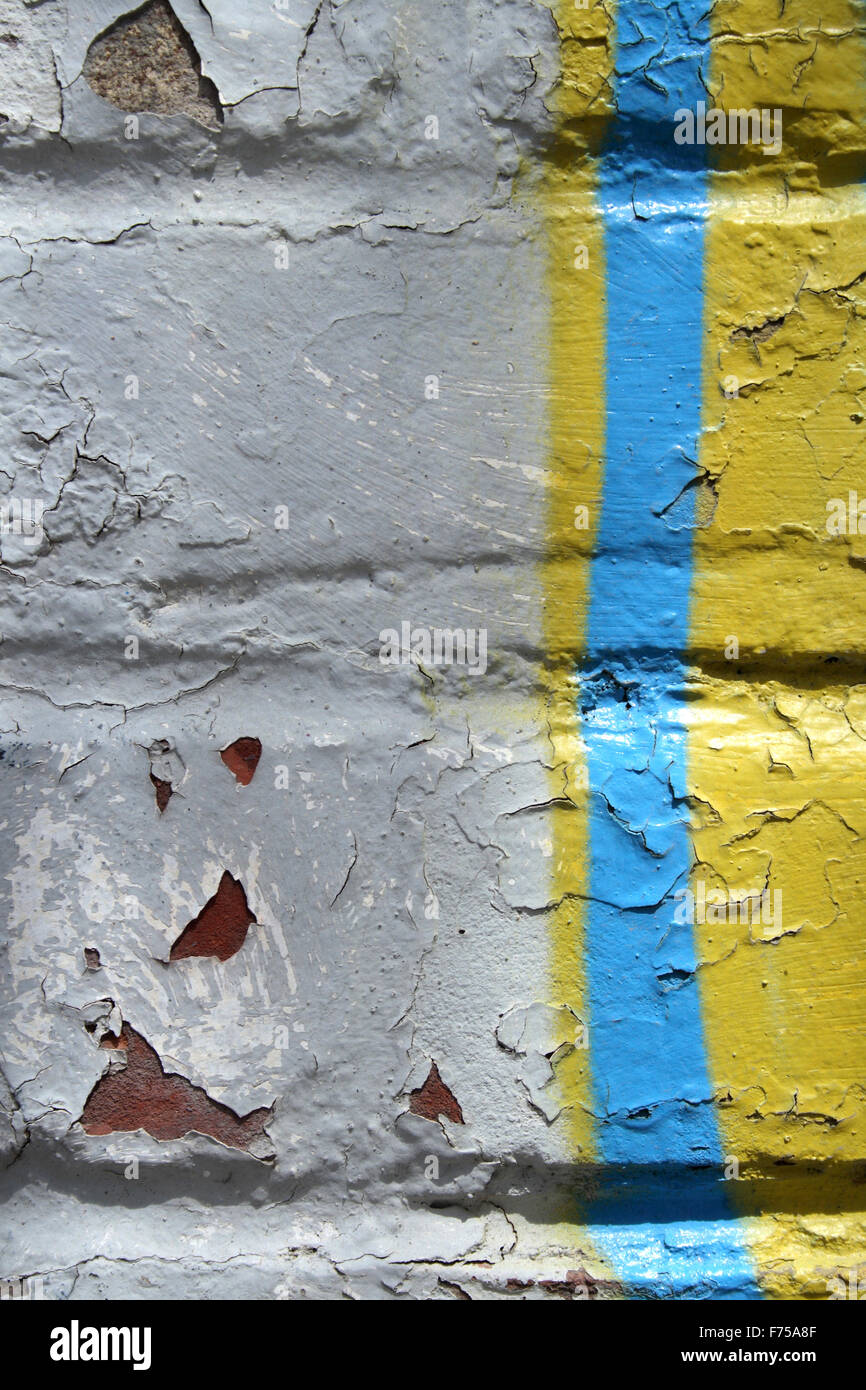 Graffiti detail on a peeling painted wall Stock Photo - Alamy