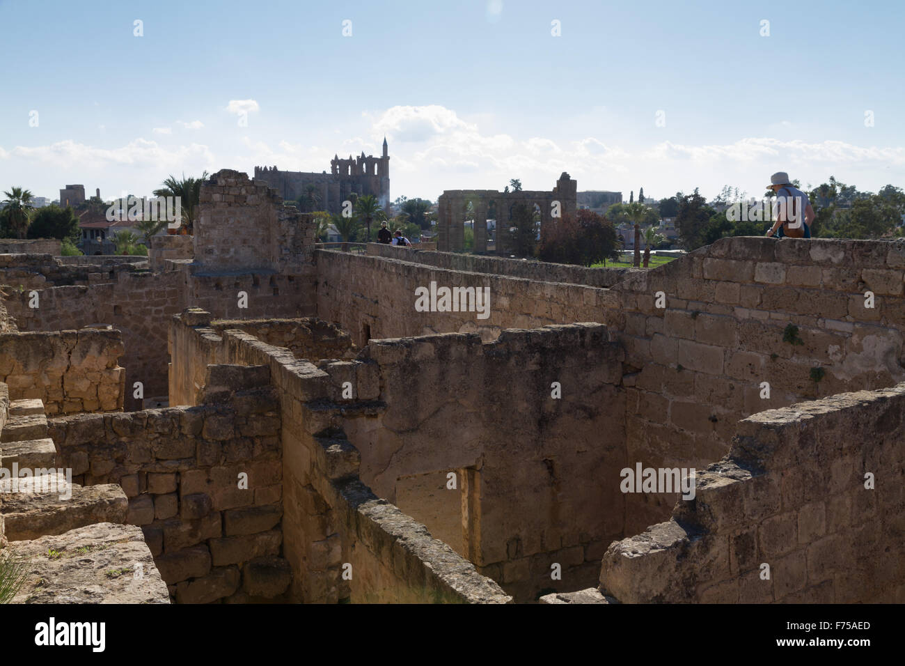 Inside Othello's Tower, a medieval citadel in Famagusta, the Turkish ...