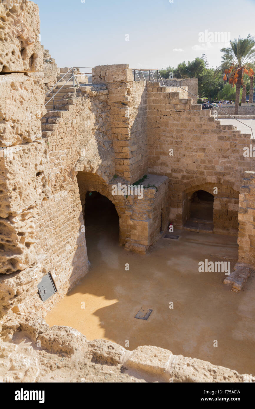 Inside Othello's Tower, a medieval citadel in Famagusta, the Turkish ...
