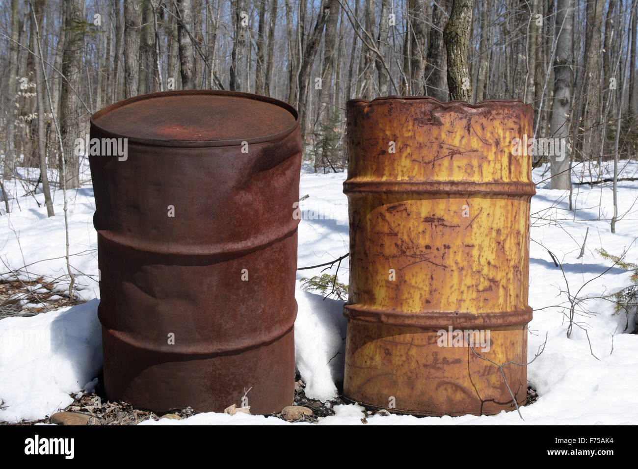 Rusted barrels hi-res stock photography and images - Alamy