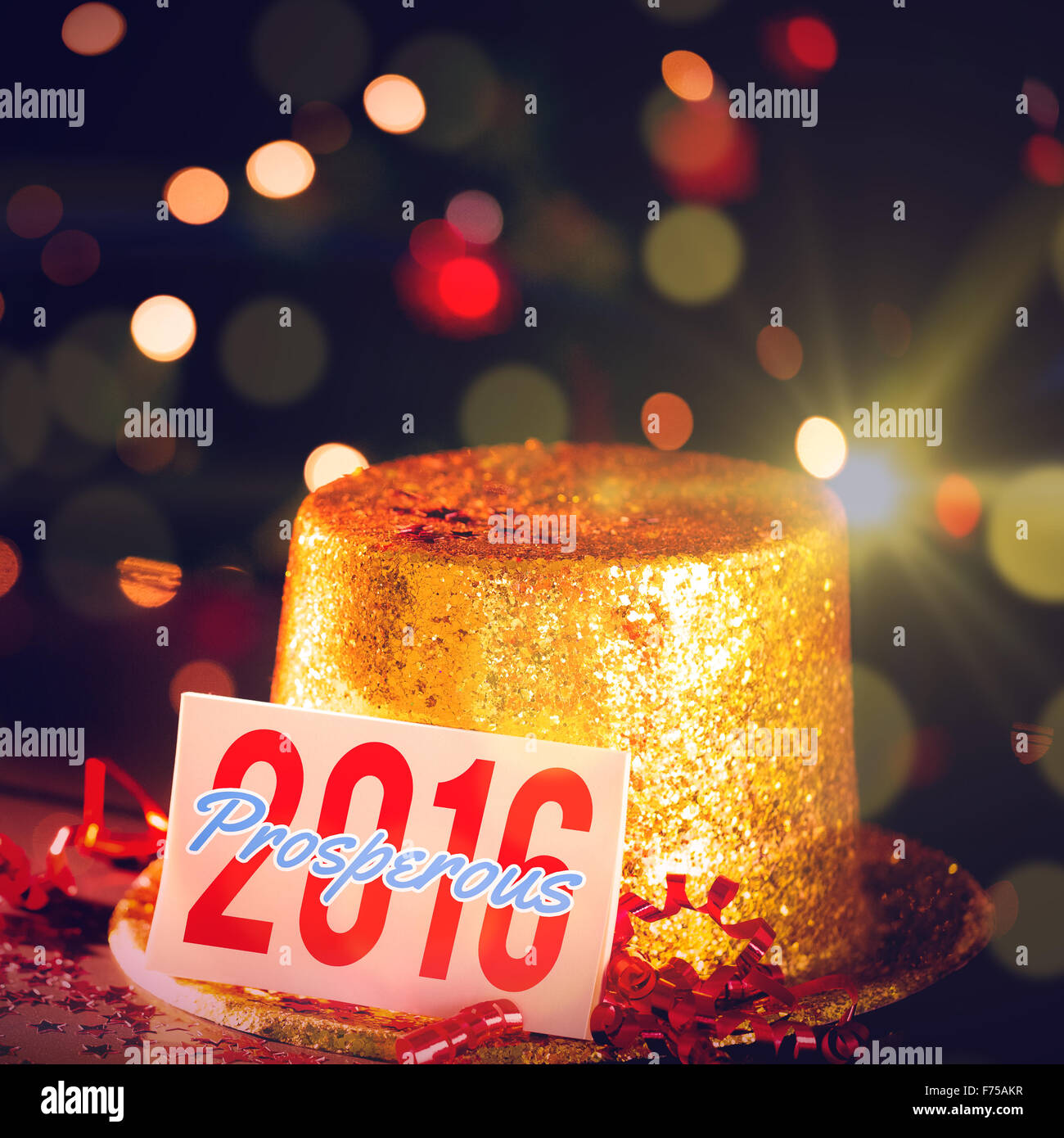 Table at new years eve celebration Stock Photo - Alamy