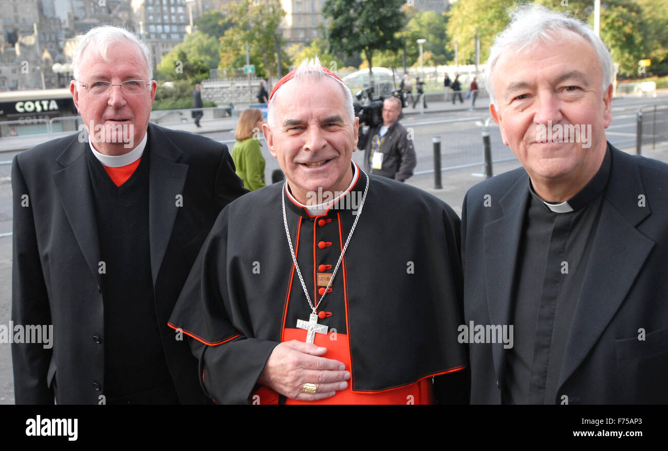 Cardinal Keith O'Brien in Edinburgh during Pope Benedict XVI's visit to ...