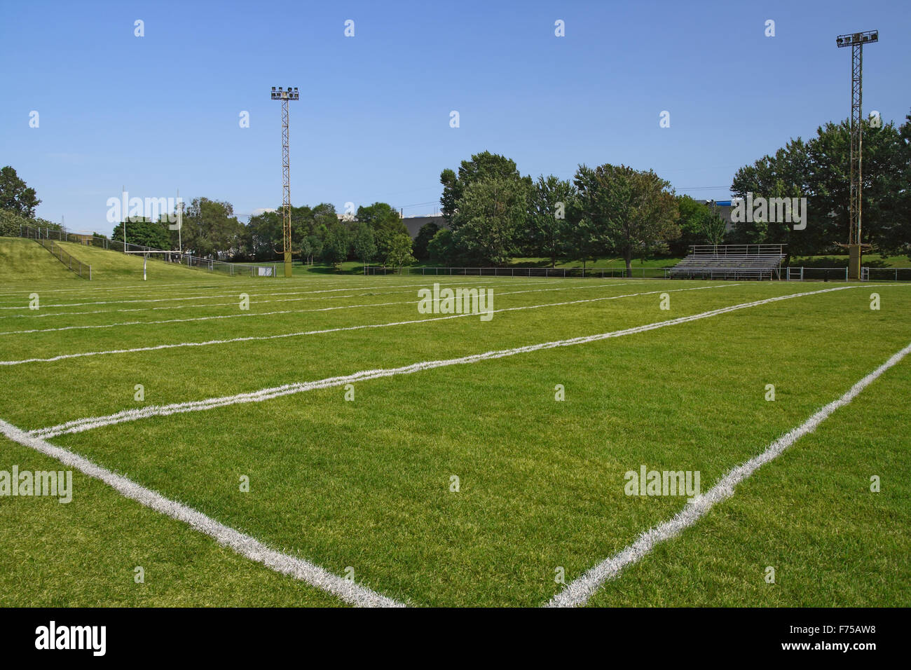 American football playing field Stock Photo - Alamy