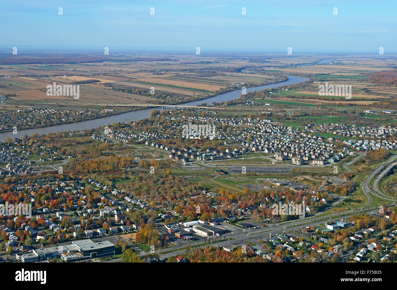 Aerial view of residential area Stock Photo - Alamy