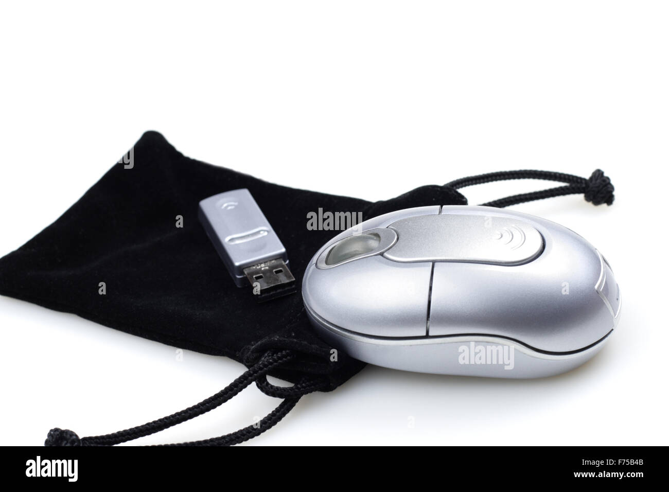 Portable Mouse and Bag Stock Photo - Alamy
