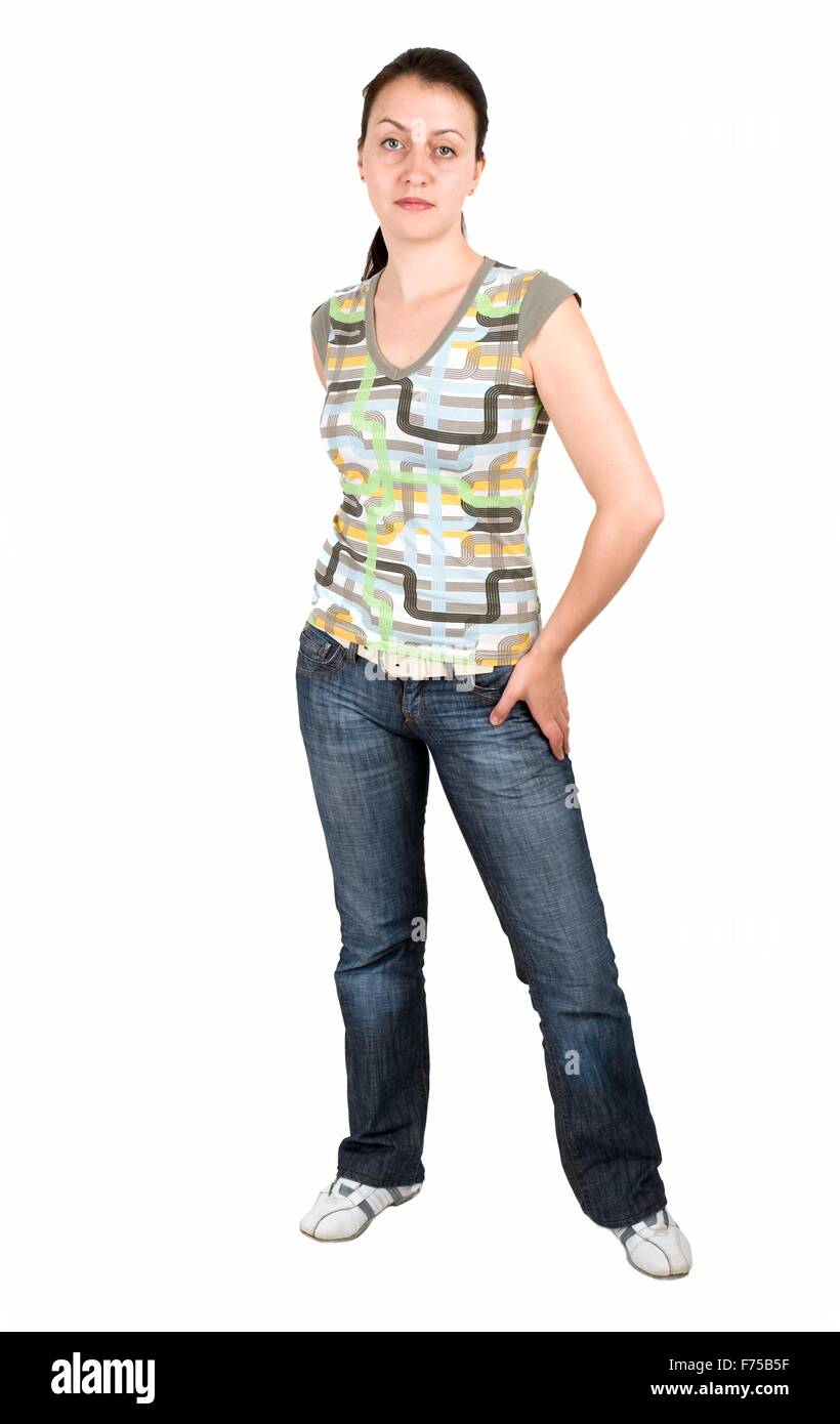 Young people stands Cut Out Stock Images & Pictures - Alamy