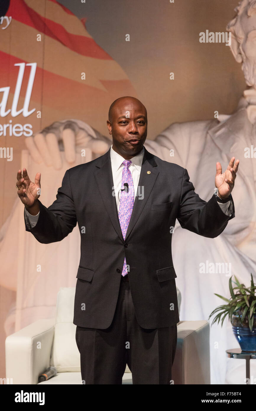U.S. Senator Tim Scott during Tim's Presidential Town Hall meeting at ...
