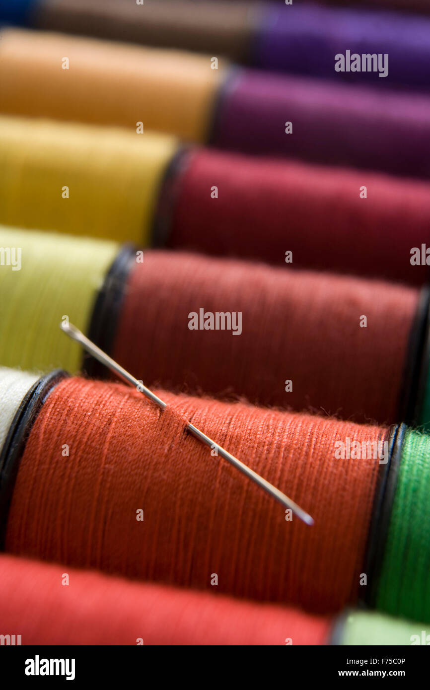 Cotton reels variety hi-res stock photography and images - Alamy