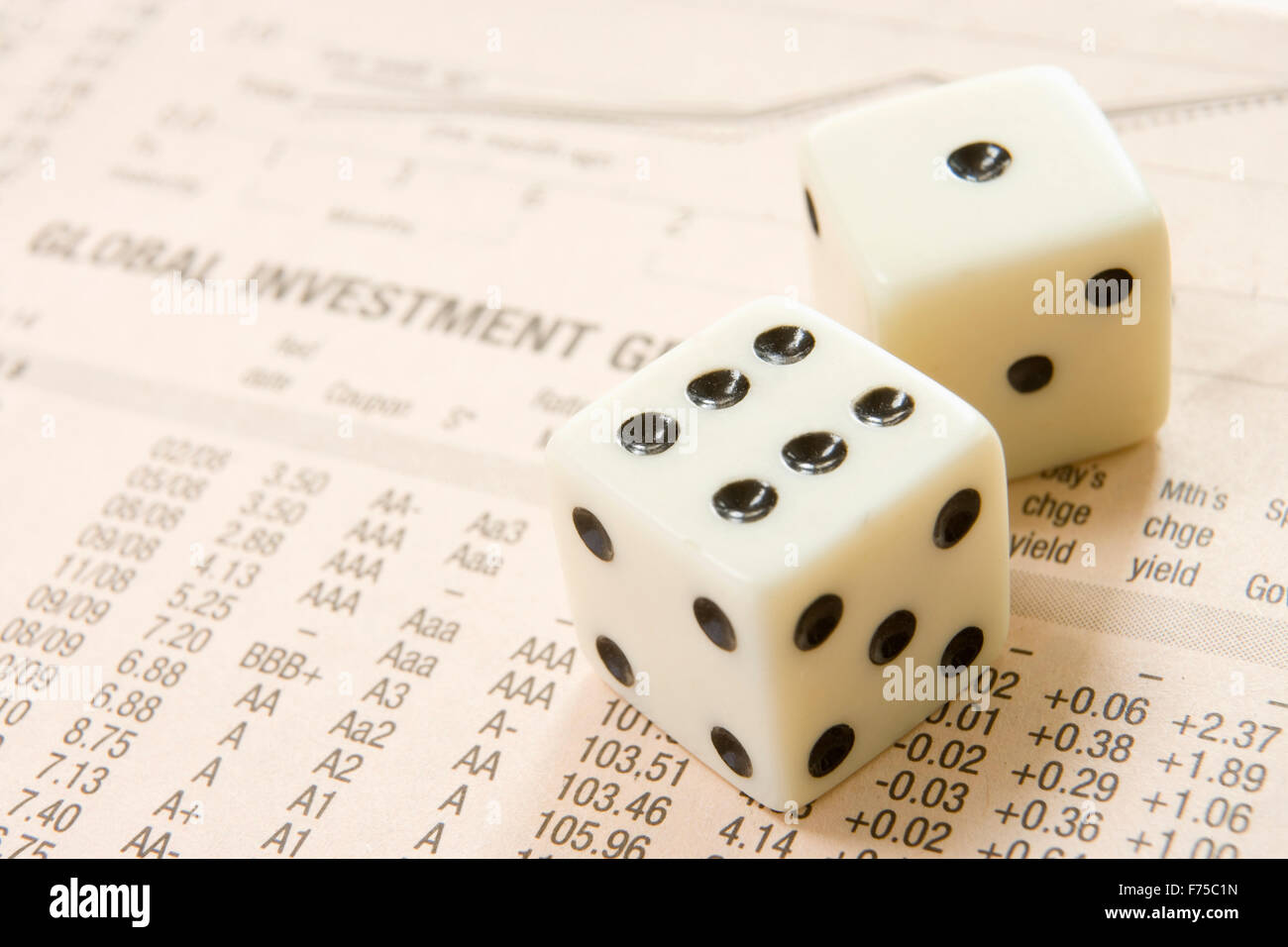 Dice print hi-res stock photography and images - Alamy