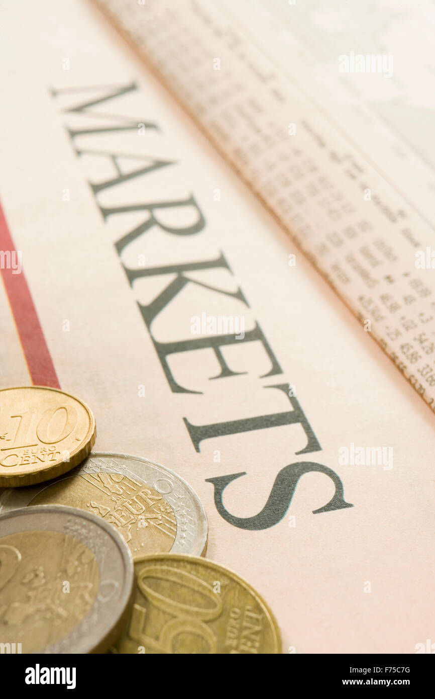 euros on paper Stock Photo - Alamy