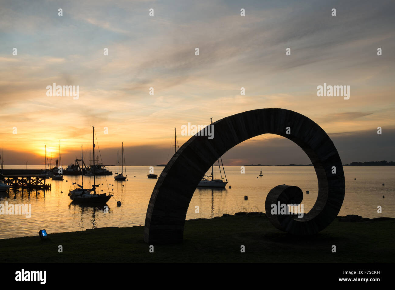 Sunset on Colonia del Sacramento harbor, Uruguay Stock Photo - Alamy