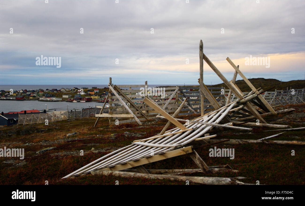 Mehamn, a little place in north-norway Stock Photo - Alamy