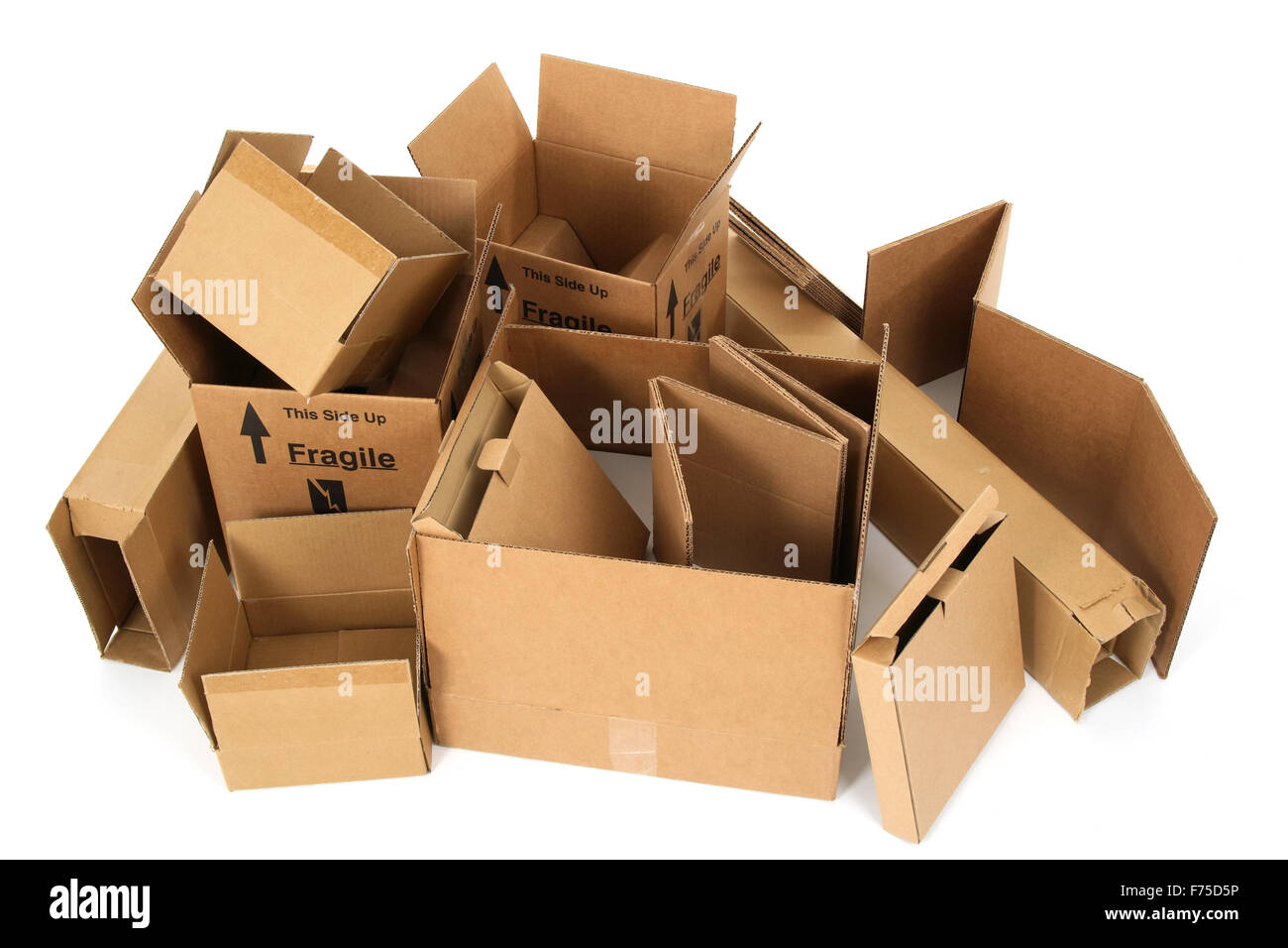 Pile of open cardboard boxes Stock Photo - Alamy Pile of open cardboard boxes Stock Photo - Alamy