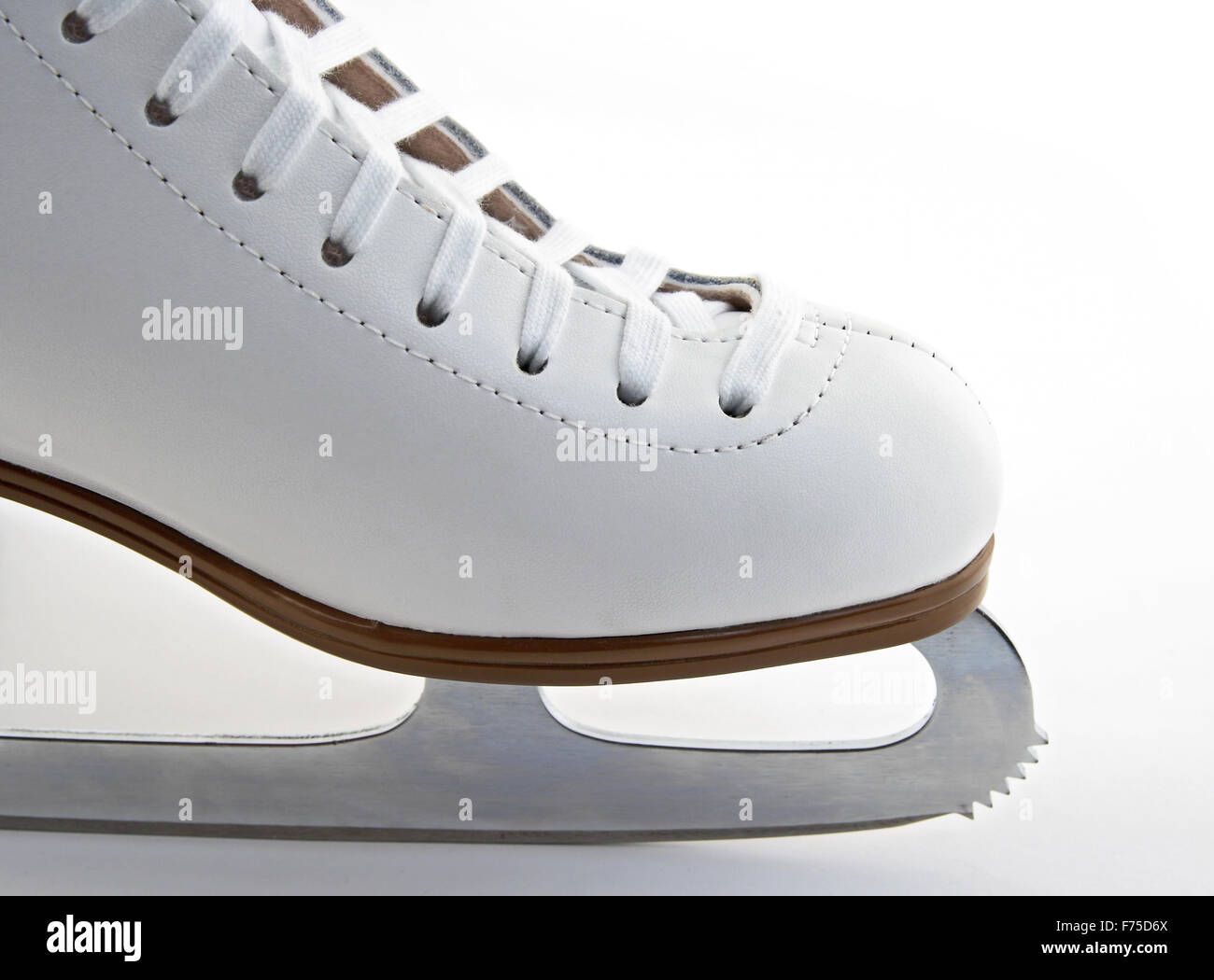 Toe and blade of a figure skate Stock Photo - Alamy
