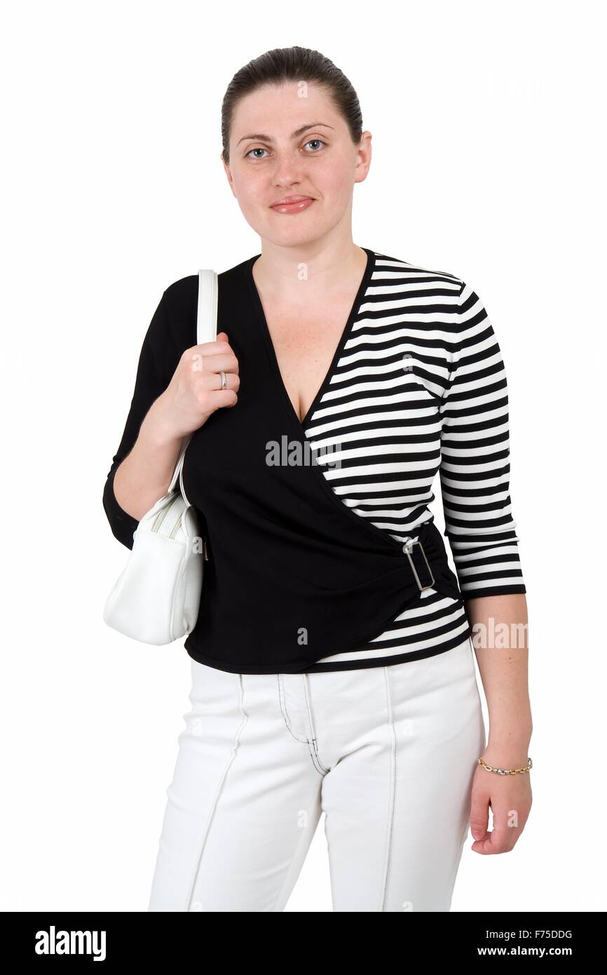 girl with handbag Stock Photo - Alamy