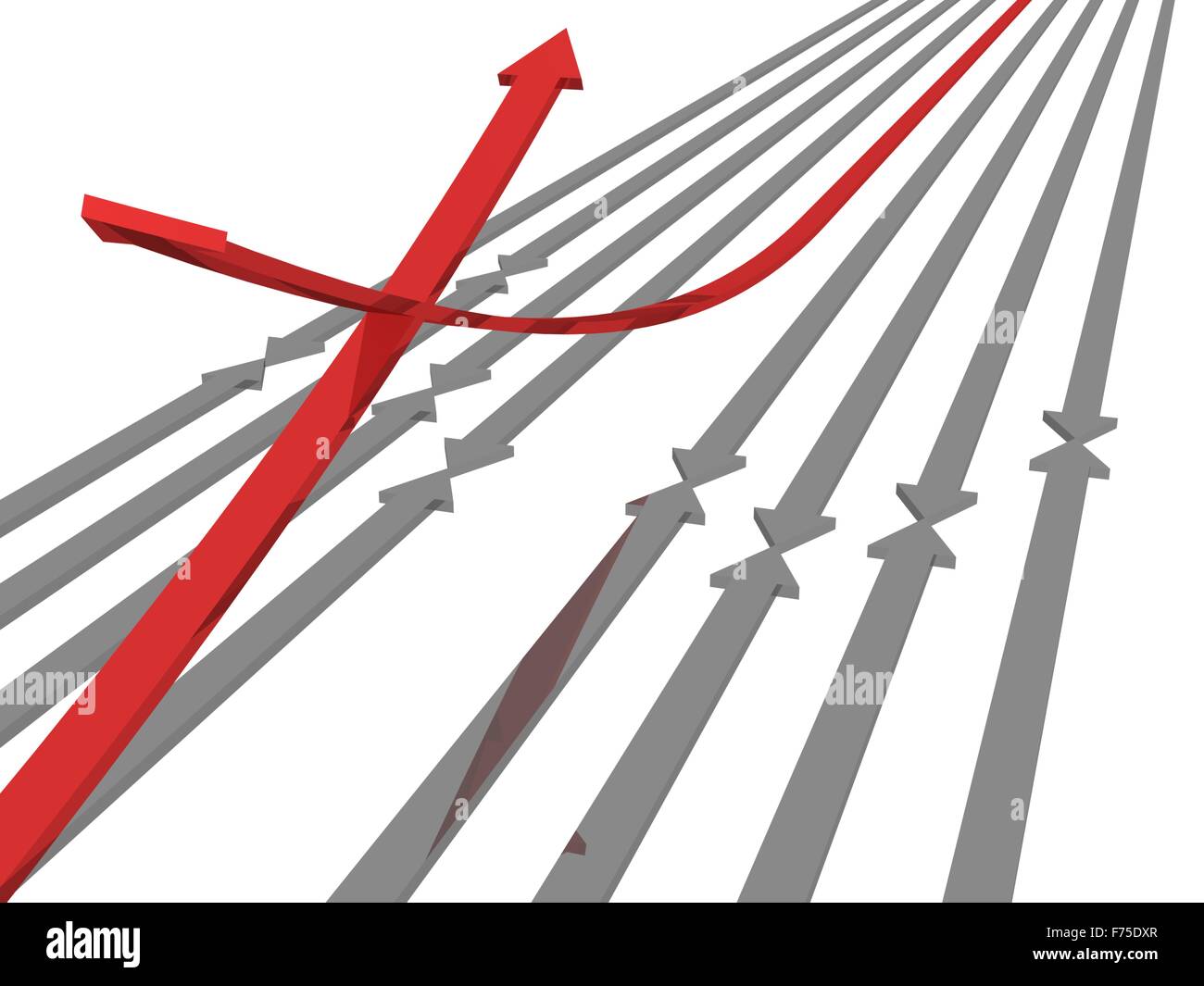 Direction of movement. 3D image Stock Photo - Alamy