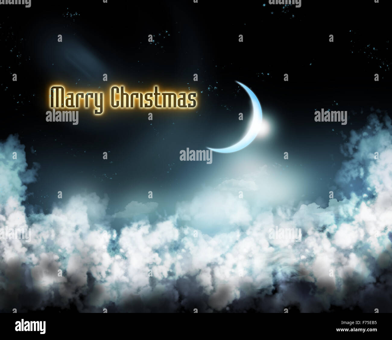 Christmas card clouds in hi-res stock photography and images - Alamy