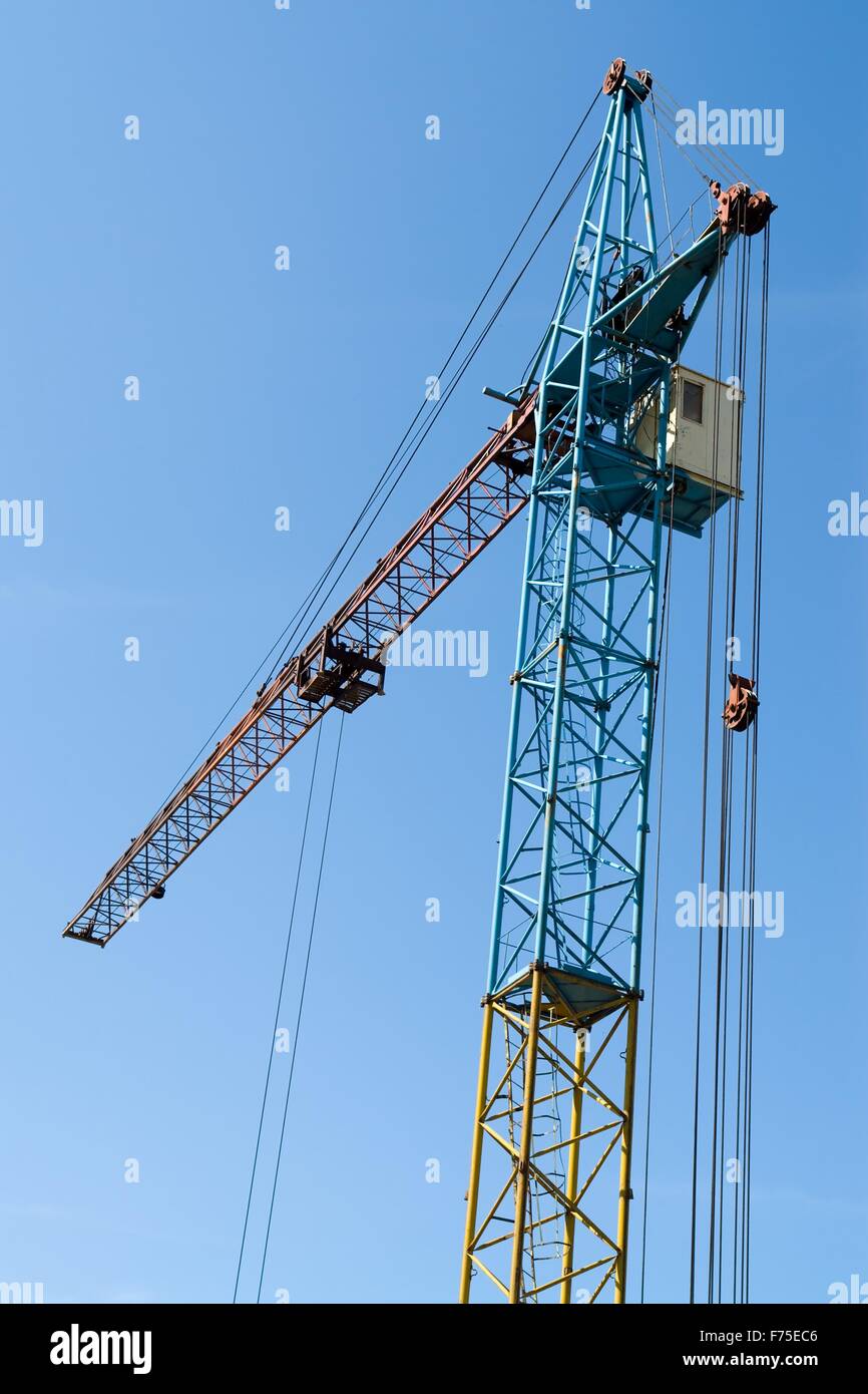 building tower crane Stock Photo - Alamy