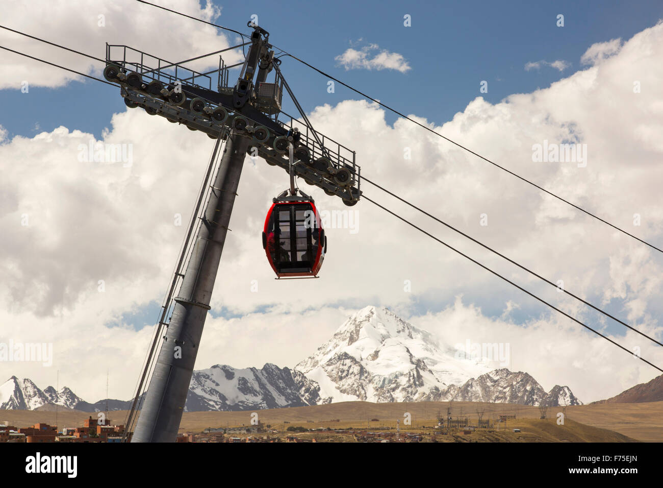 A modern cable car system in La Paz, Bolivia Stock Photo - Alamy